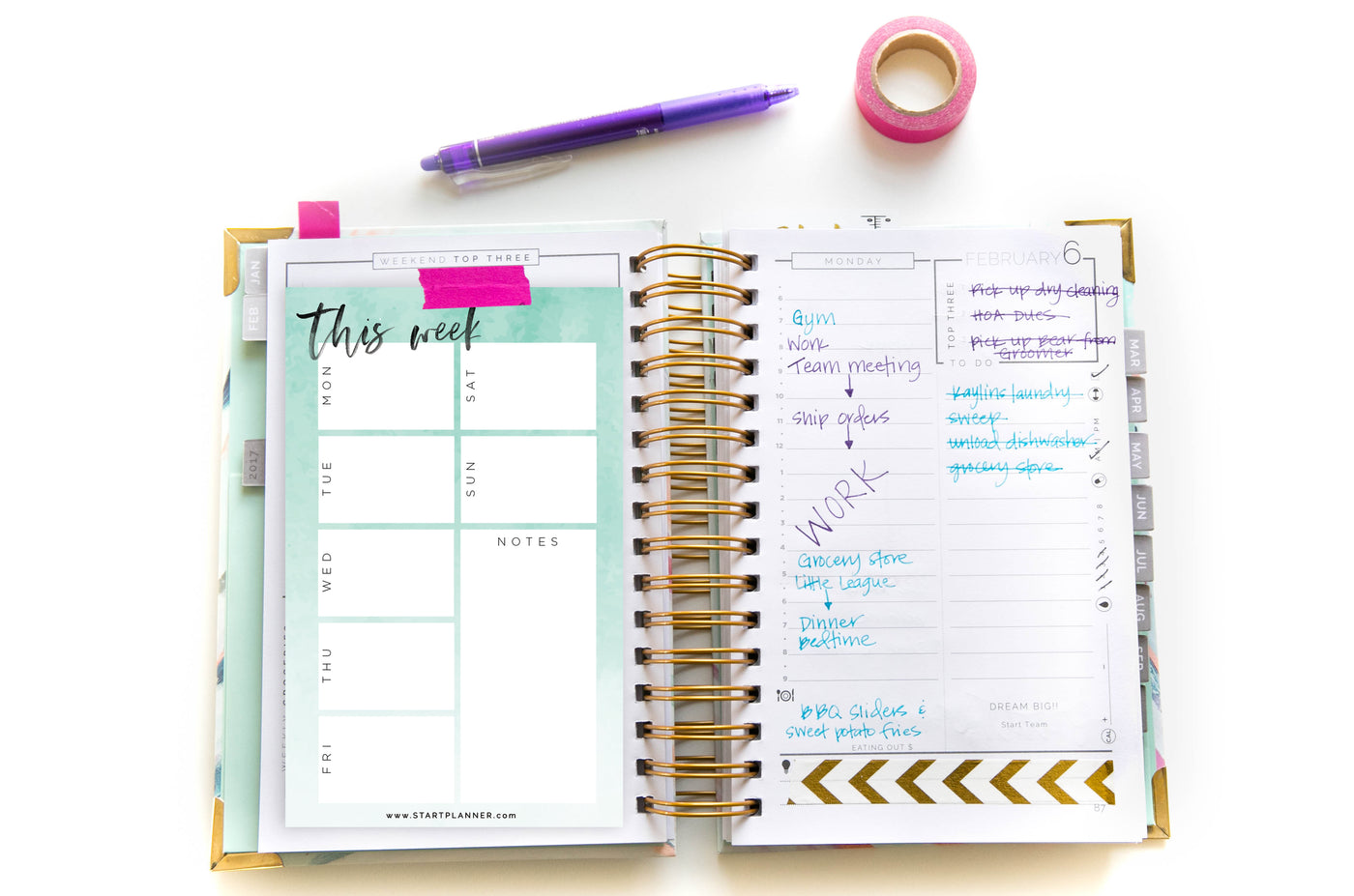 Weekly Dashboard Notepad – STARTbrands