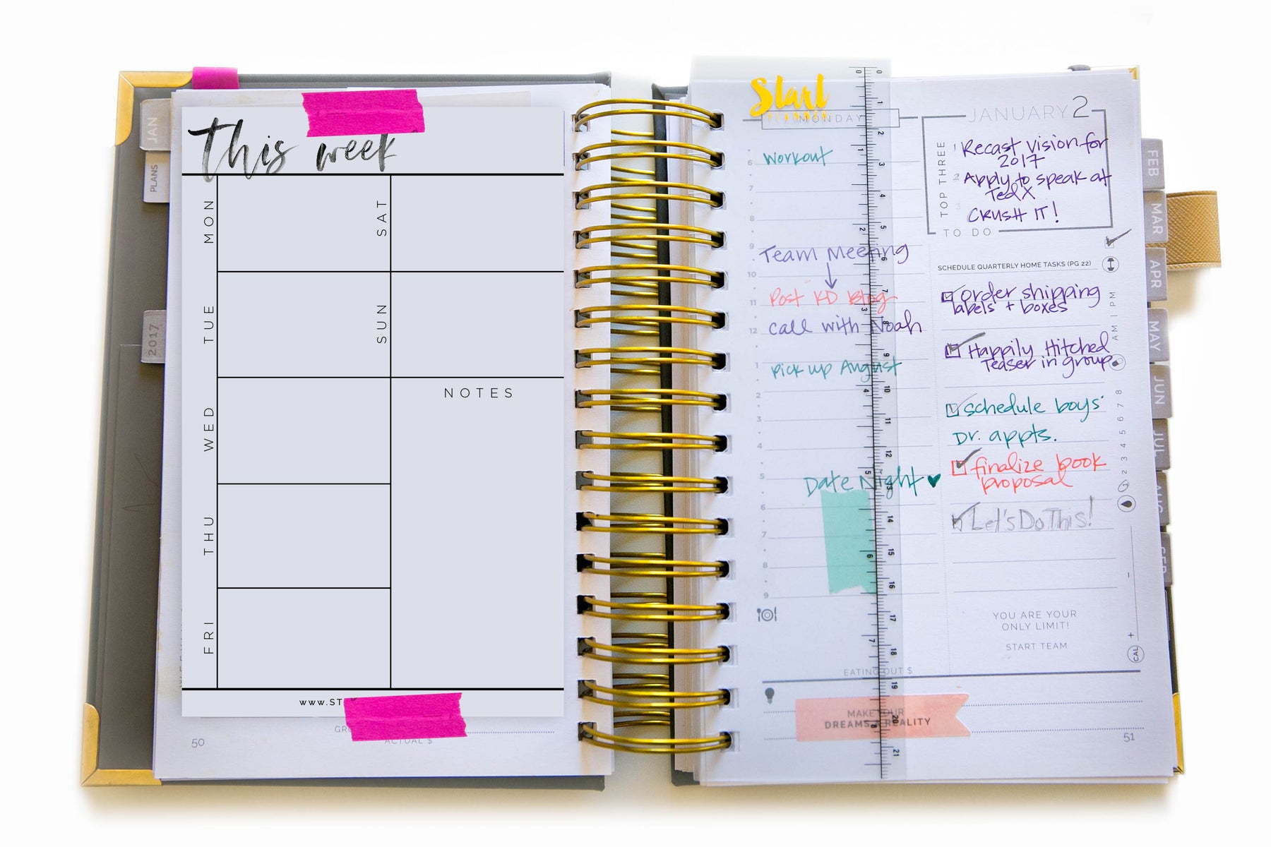Weekly Dashboard Notepad – STARTbrands